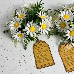 Vintage Hallmark Daisy Candle Rings 1960s Kitsch Decor - Etsy