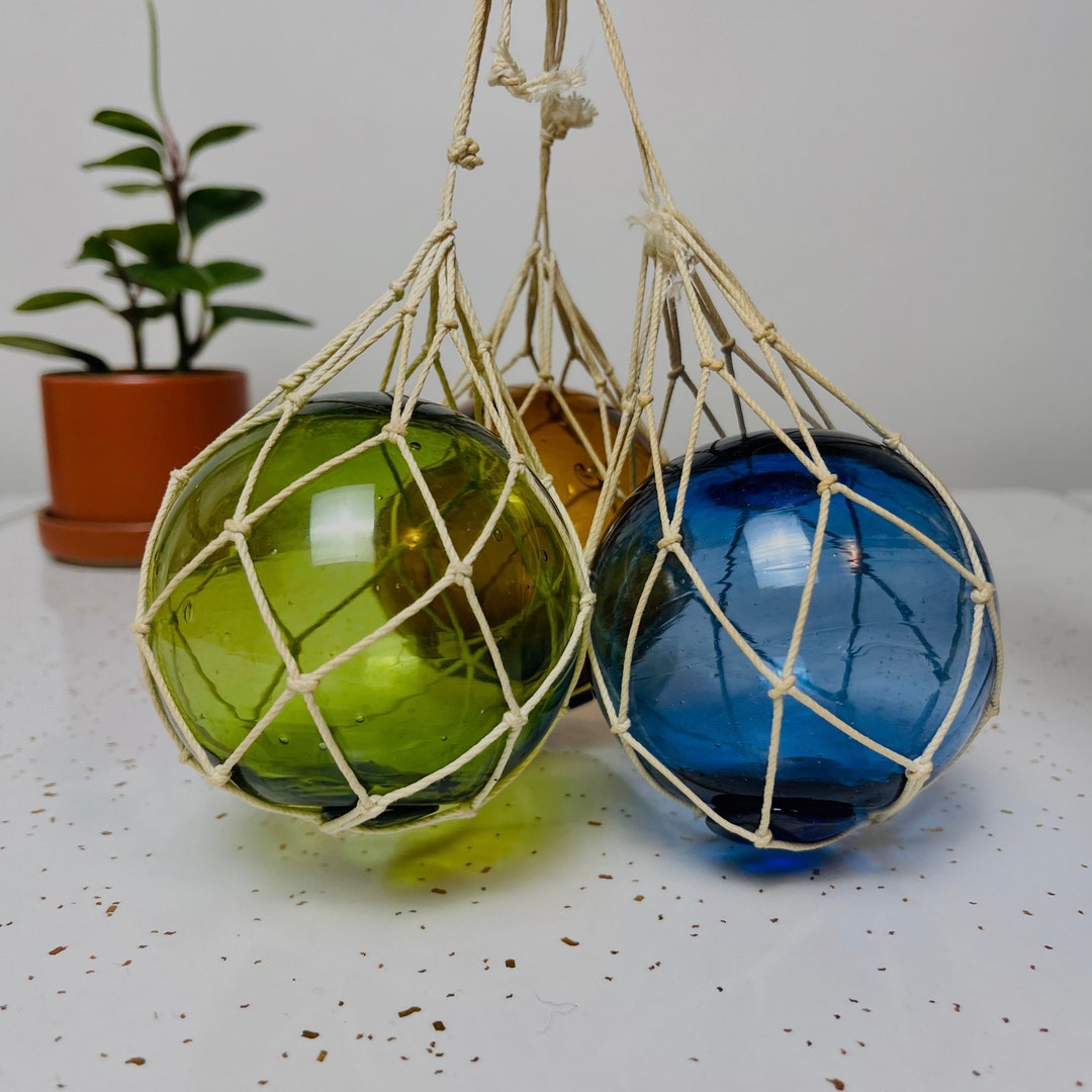 Vintage Blown Glass Fishing Floats Art Glass Coastal Ocean Seaside ...