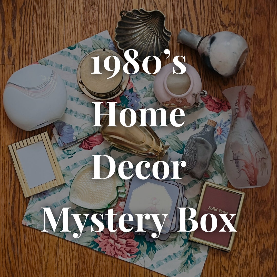 1980s Home Decor Mystery Box Curated Vintage Gift Box Bundle Small ...