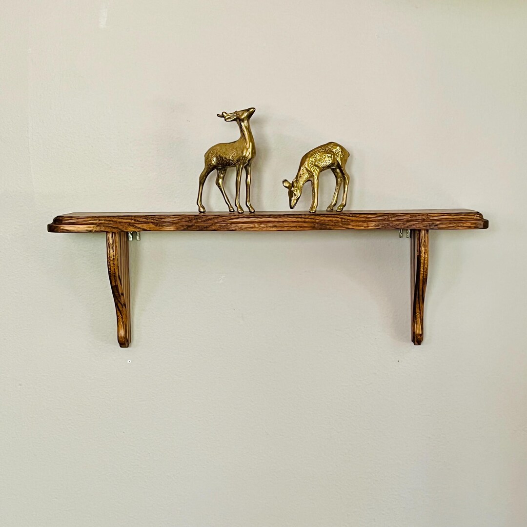 Vintage Solid Oak Wood Shelf: Cottagecore Knick Knack Display - Etsy Canada