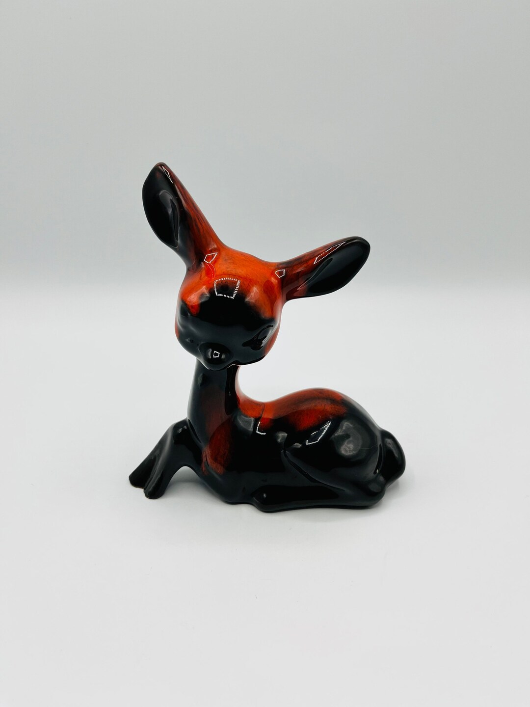 Kitsch Red Clay Pottery Deer Mcmasters Pottery Canadian - Etsy