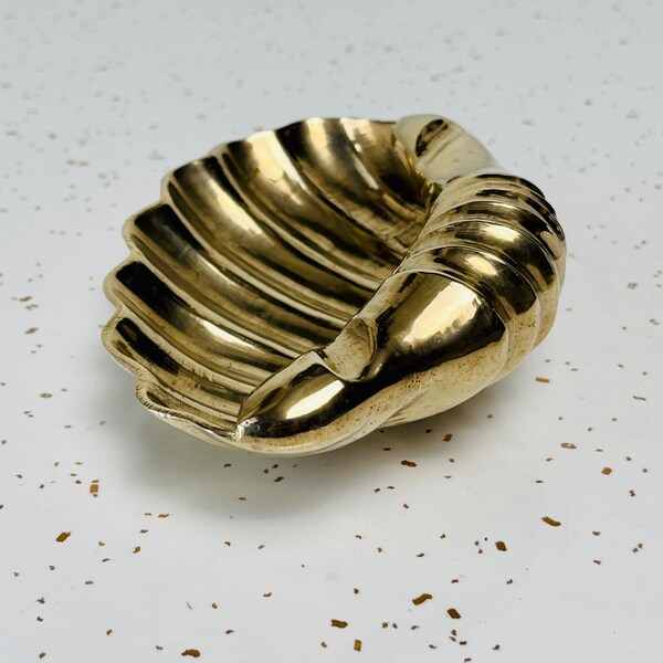 Brass Shell Dish - Etsy