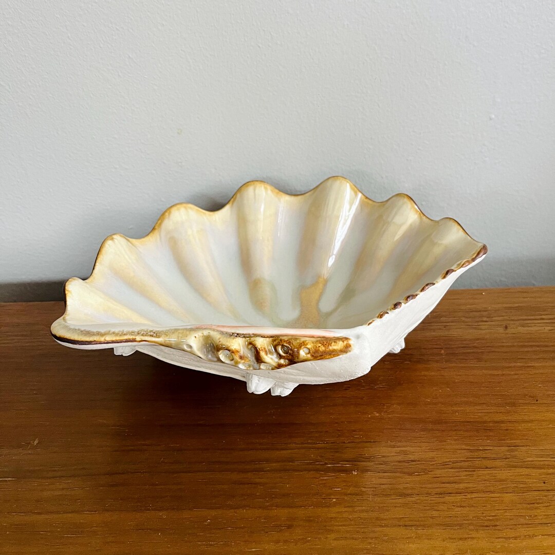 Mussels and More Bear Claw Shell Pottery Bowl, Canadian Studio Art ...