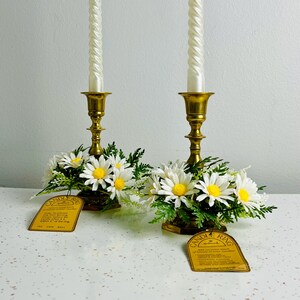 Vintage Hallmark Daisy Candle Rings 1960s Kitsch Decor - Etsy