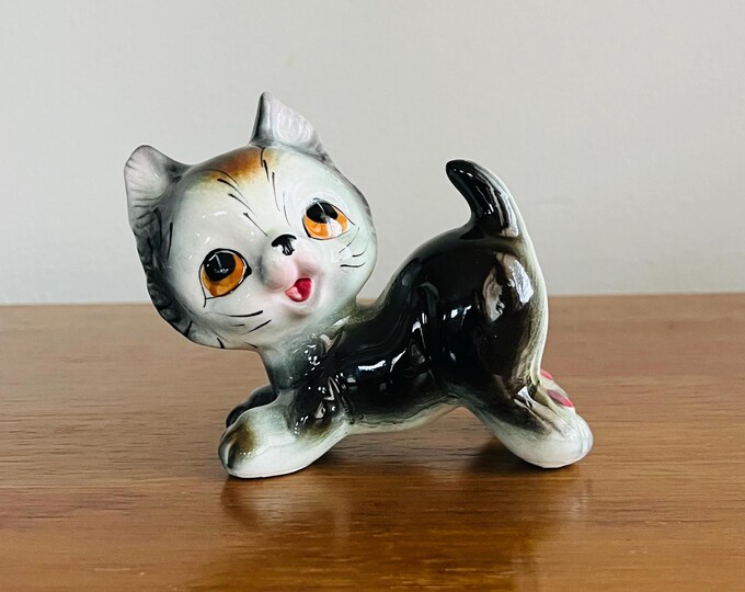Vintage Kitsch Kitty Cat Figurine - Etsy