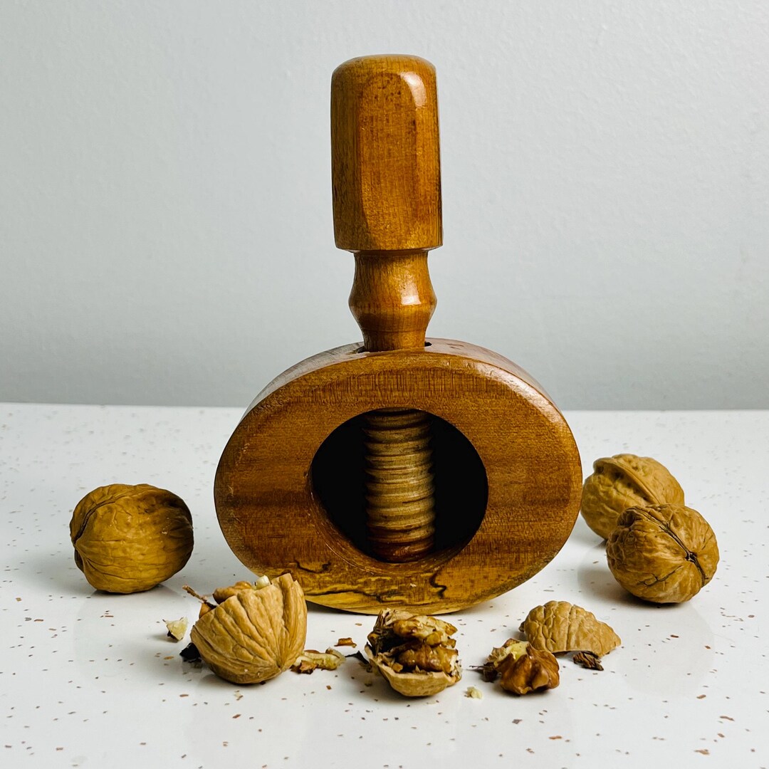 Vintage Wood Nut Cracker - Etsy