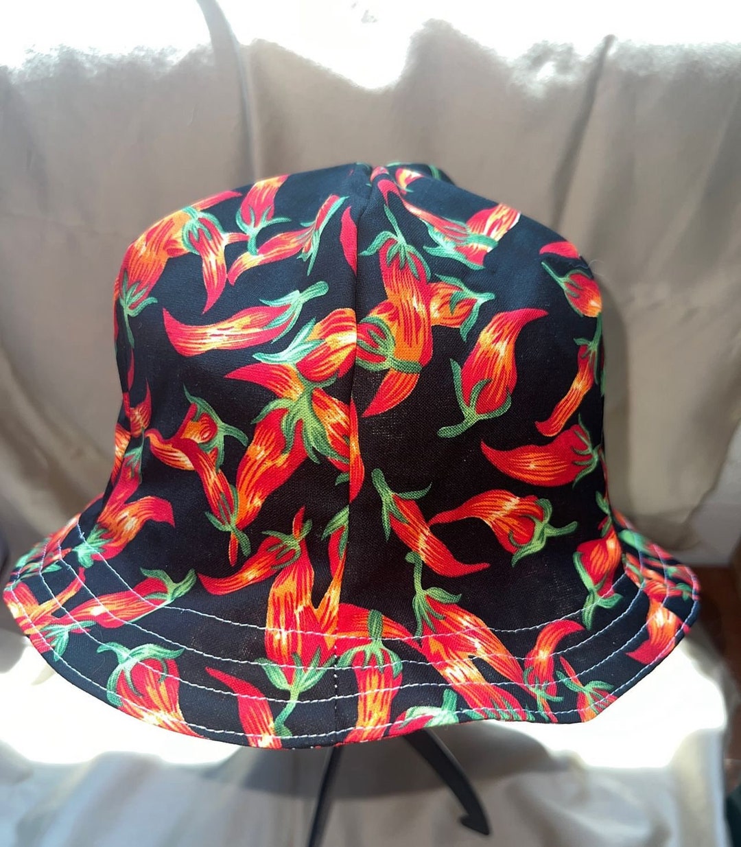 Reversible Red Chile Bucket Hat - Etsy