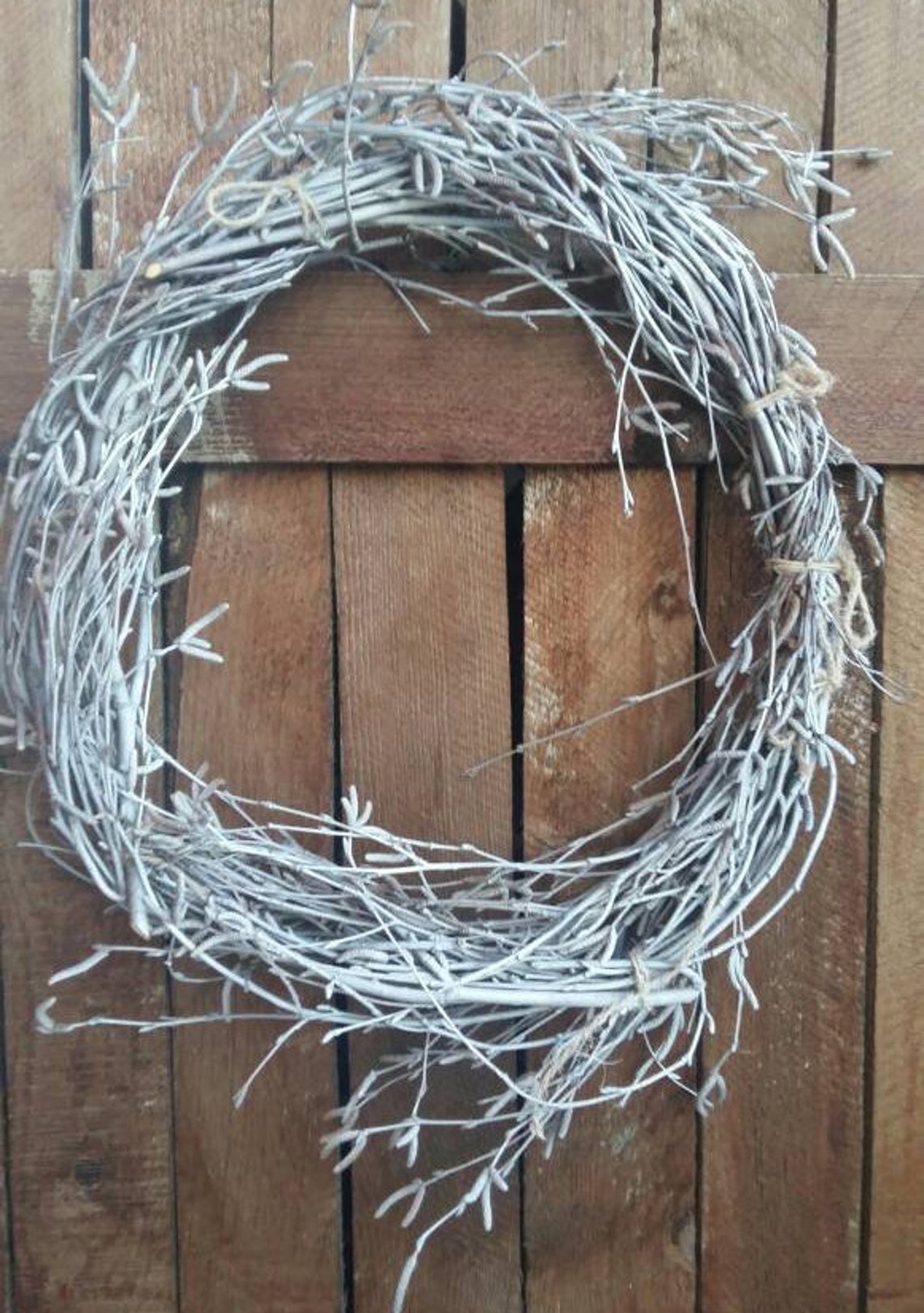 Birch wreath birch twigs wreath fall hoop real birch branches | Etsy
