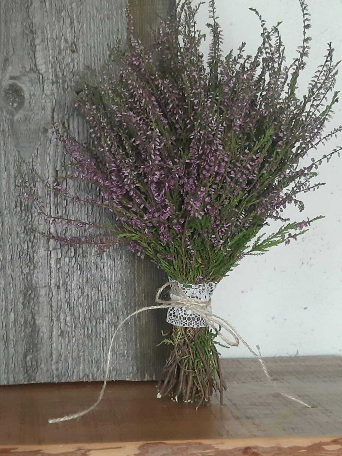 Dried Heather Flower Bouquet Dried Flowers Bunch Wild Bundle | Etsy