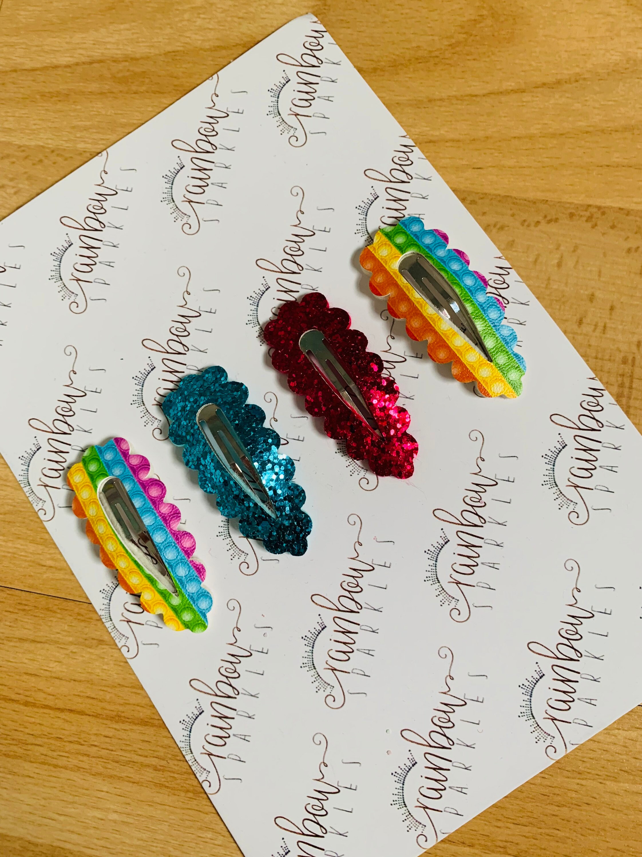 Popit Hair Clip Set Set of Hair Clips Snap Clips Fringe - Etsy UK