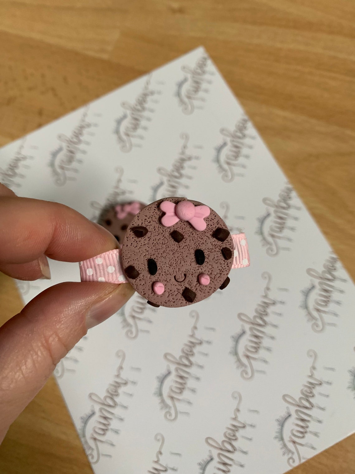 Cookie Hair Clips Pink Hair Clips Clay Hair Clips Cute Hair - Etsy