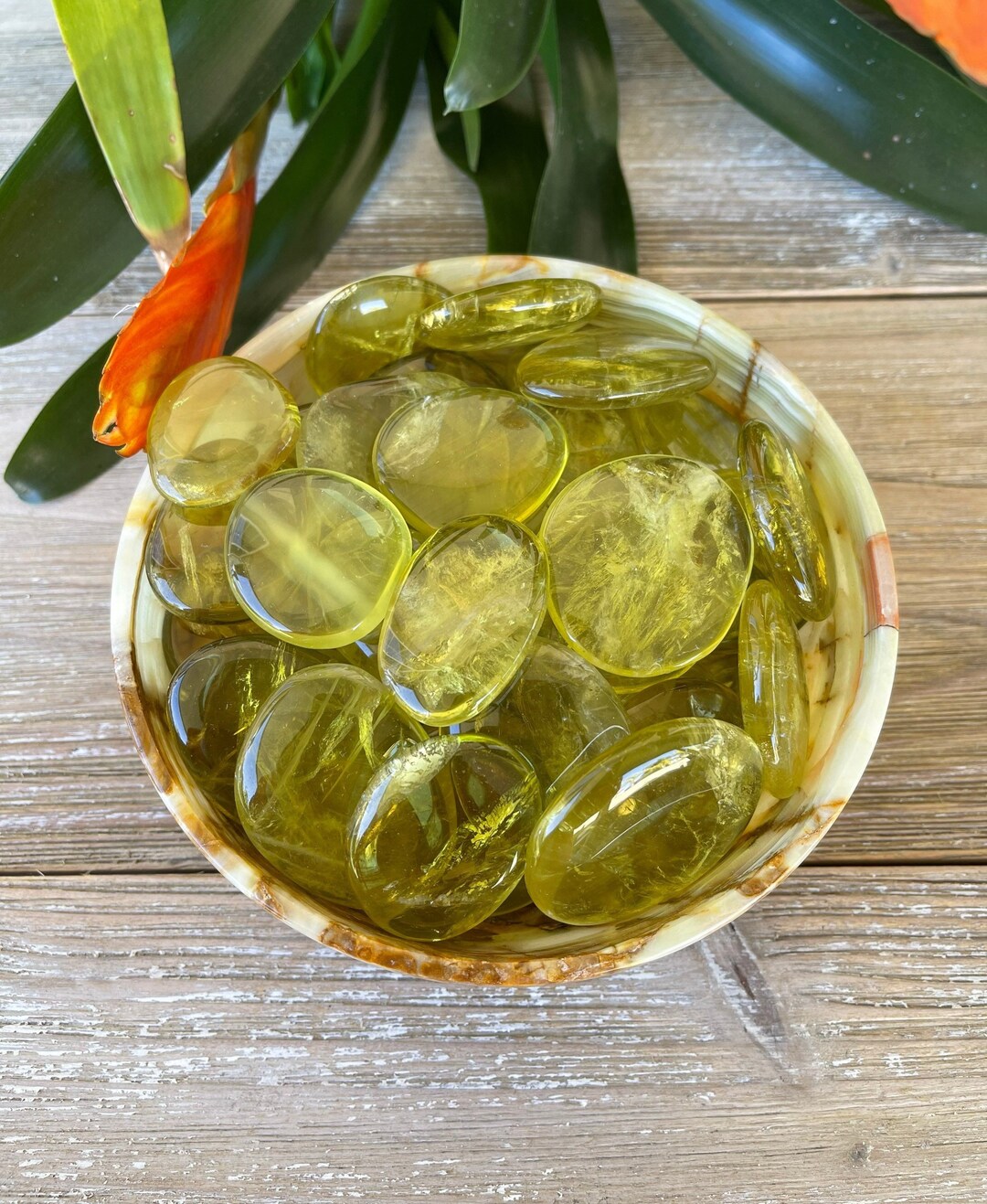 Lemon Quartz Smooth Stones - Lemon Citrine - Lemon Quartz - Healing ...