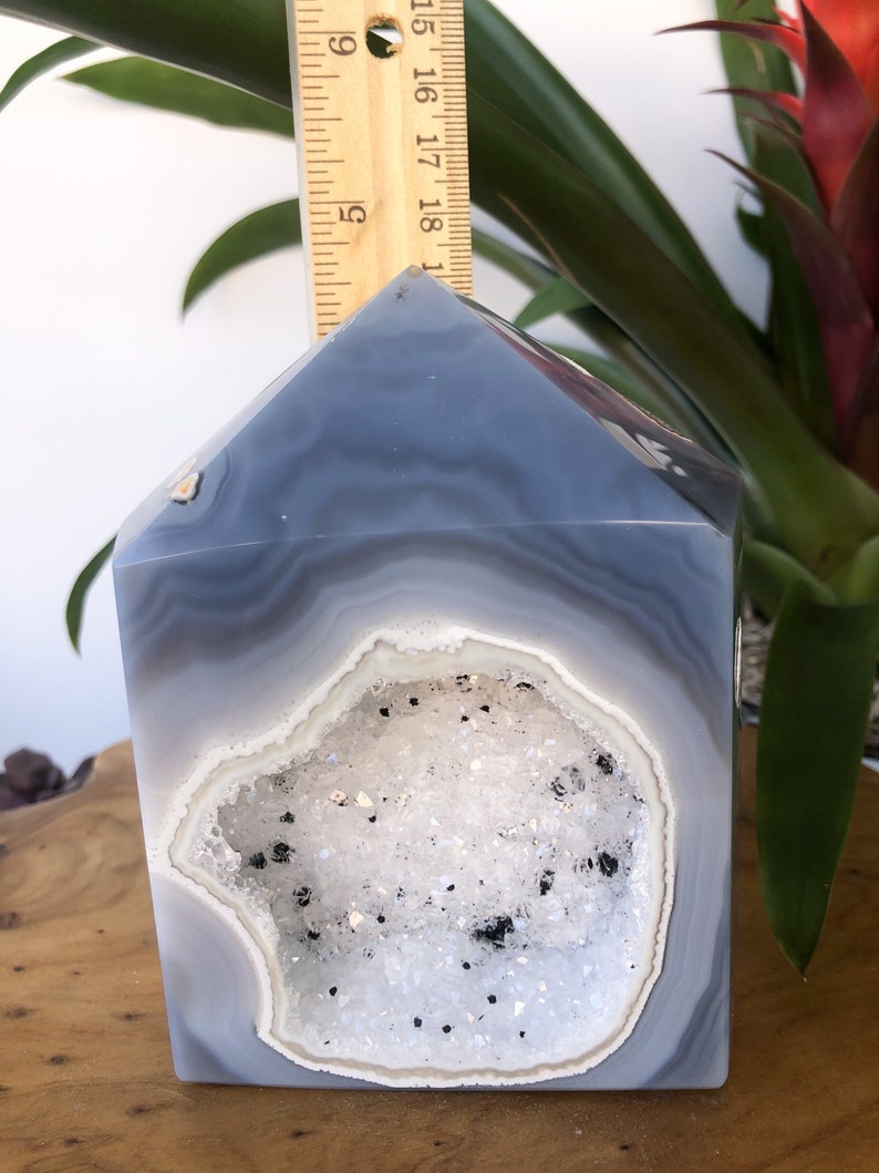 Agate Geode Tower Large Agate Druzypoint Agate Tower - Etsy