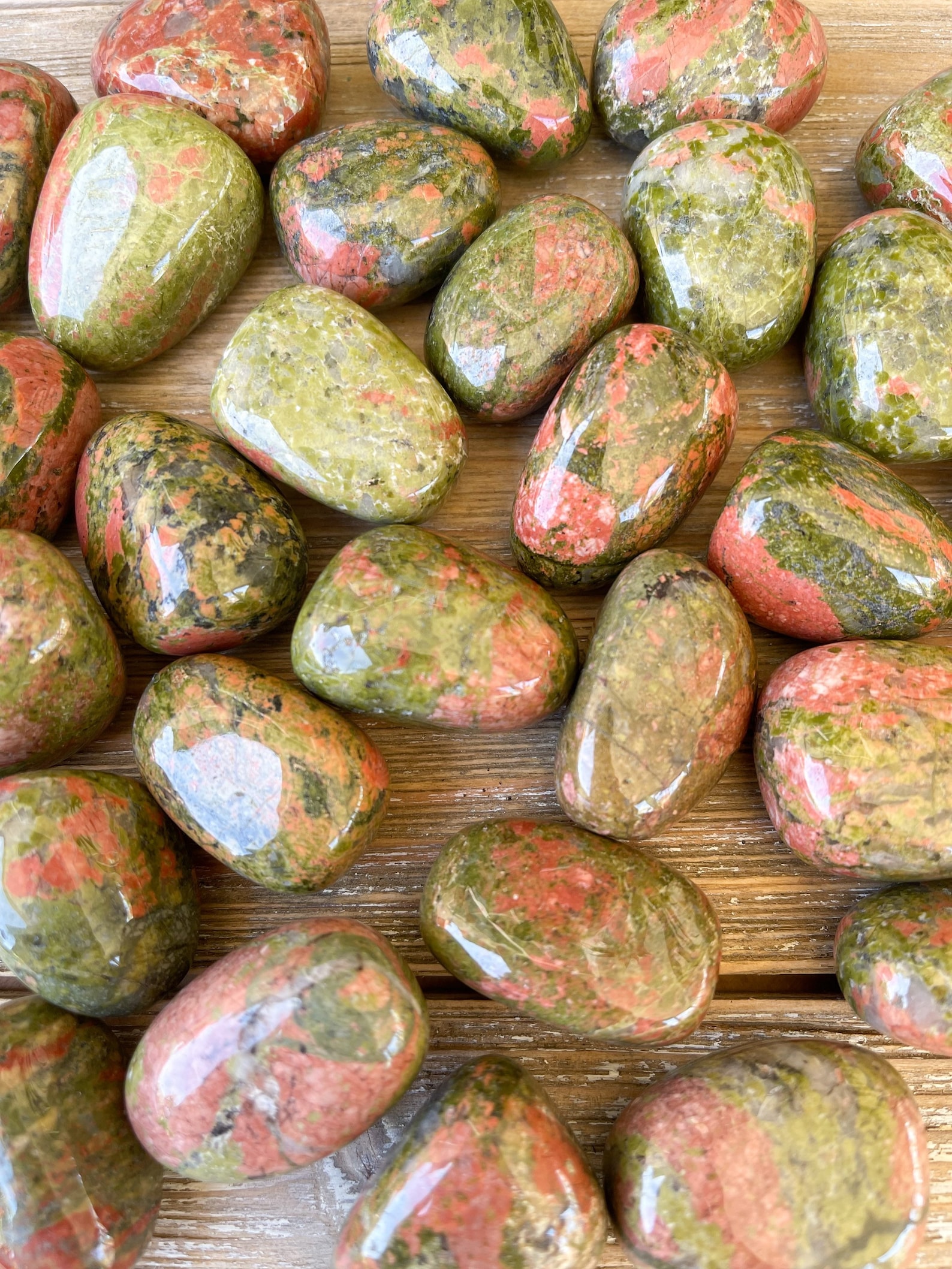 Unakite Tumbled Stones - Etsy