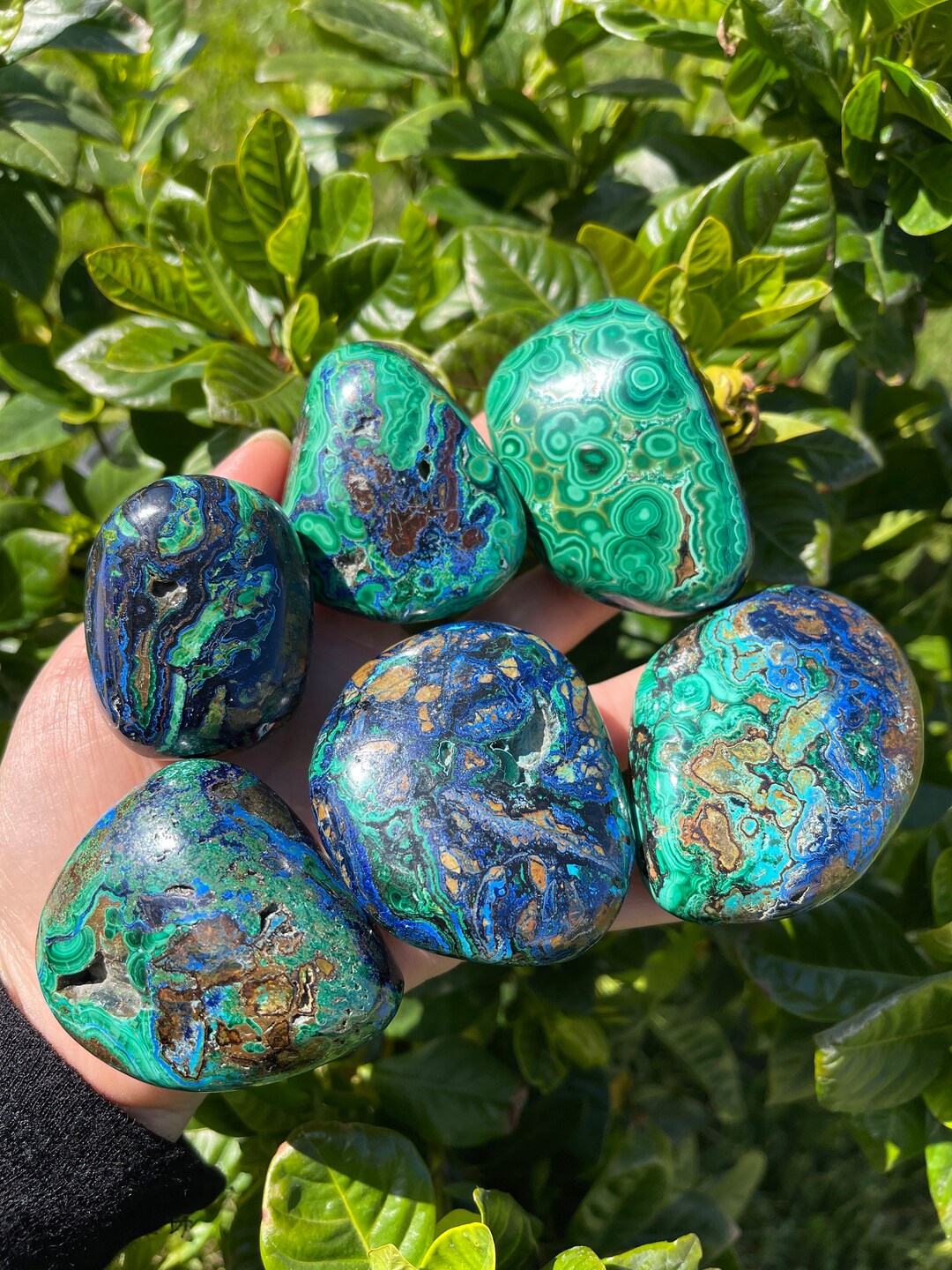 Azurite Malachite Azurite Tumbled Stones High Quality Azurite Healing ...