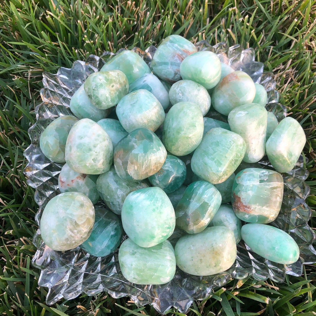 Caribbean Calcite Tumbled Stones（0.8” -1”) - Healing Crystals and ...
