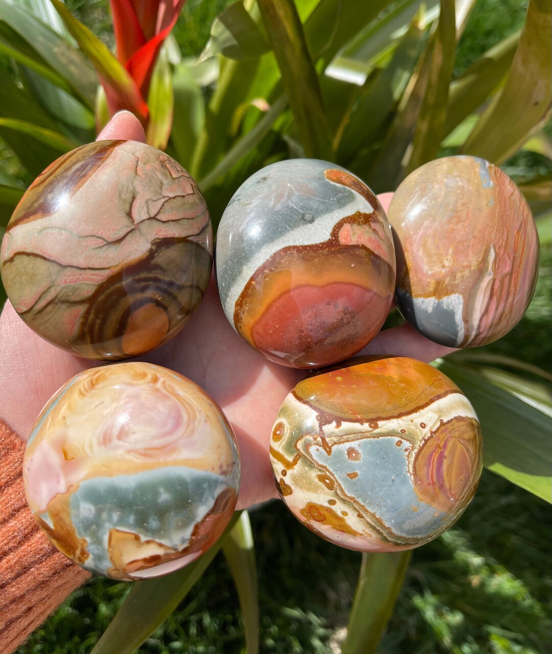 Polychrome Jasper Pebbles Polychrome Jasper Desert Jasper - Etsy