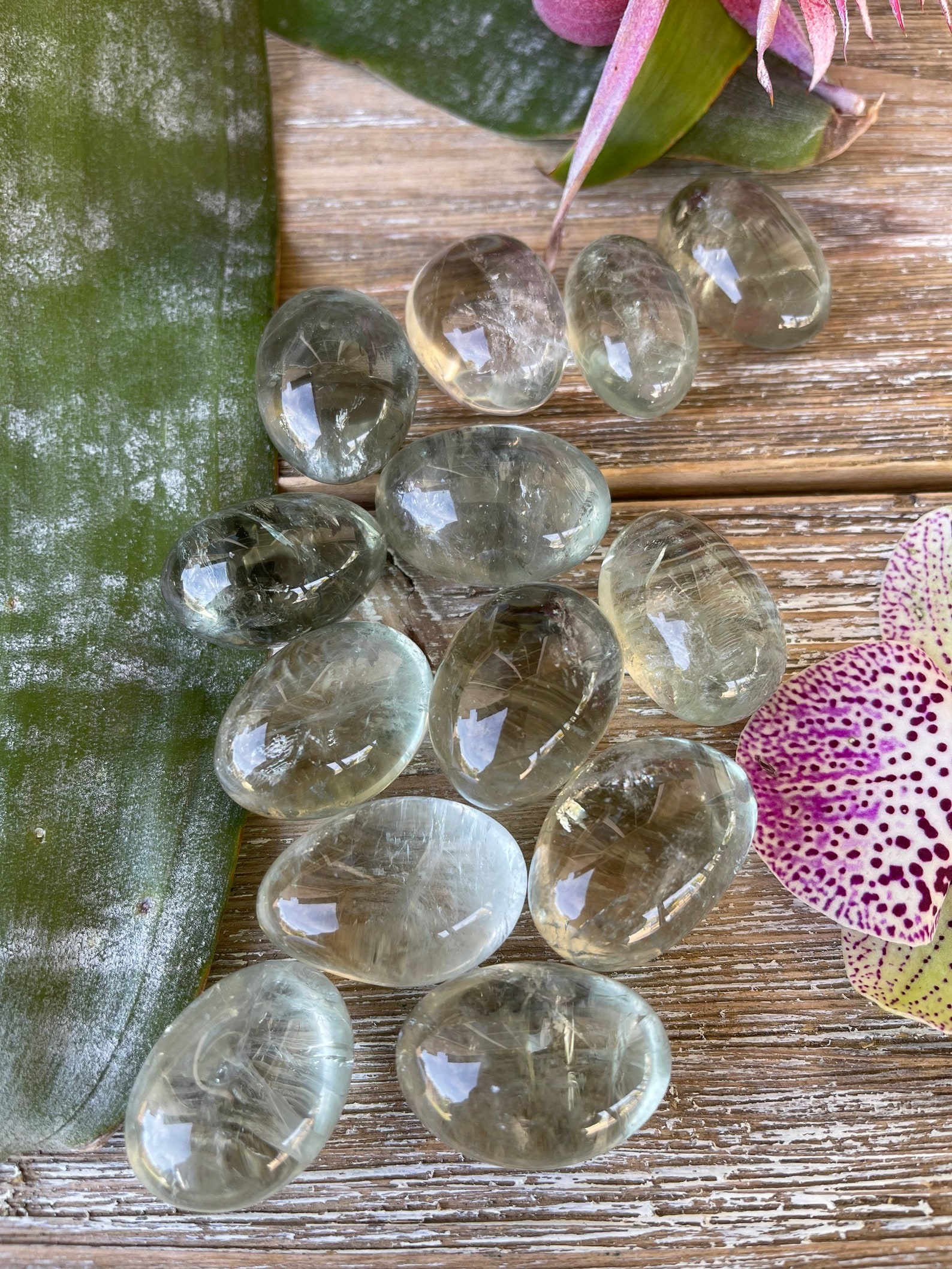 Prasiolite Tumbled Stone 0.8 1.2 Green Amethyst - Etsy