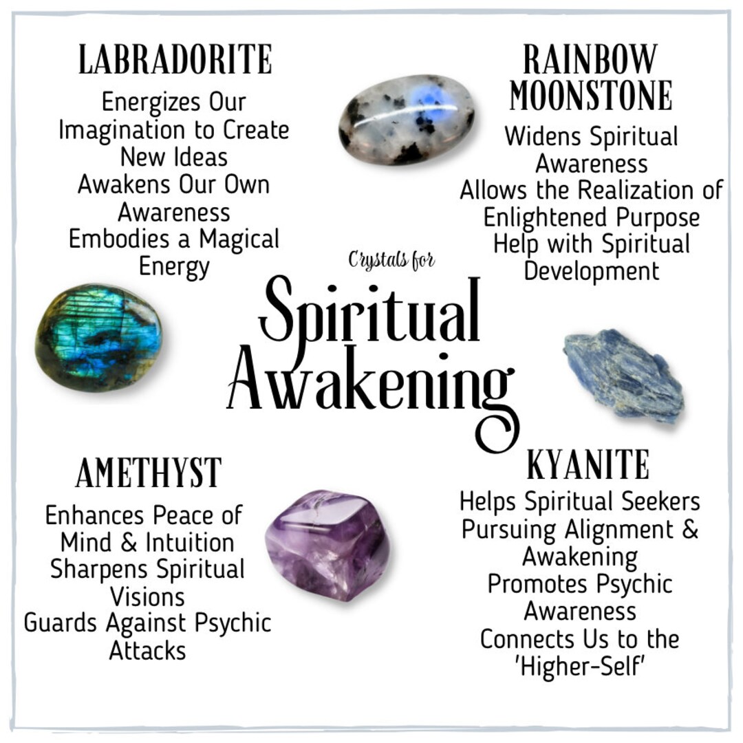 Crystal Set - Crystals for Spiritual Awakening - Kyanite - Amethyst ...