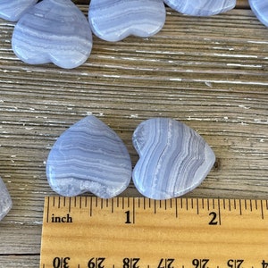 Blue Lace Agate Heart - Etsy