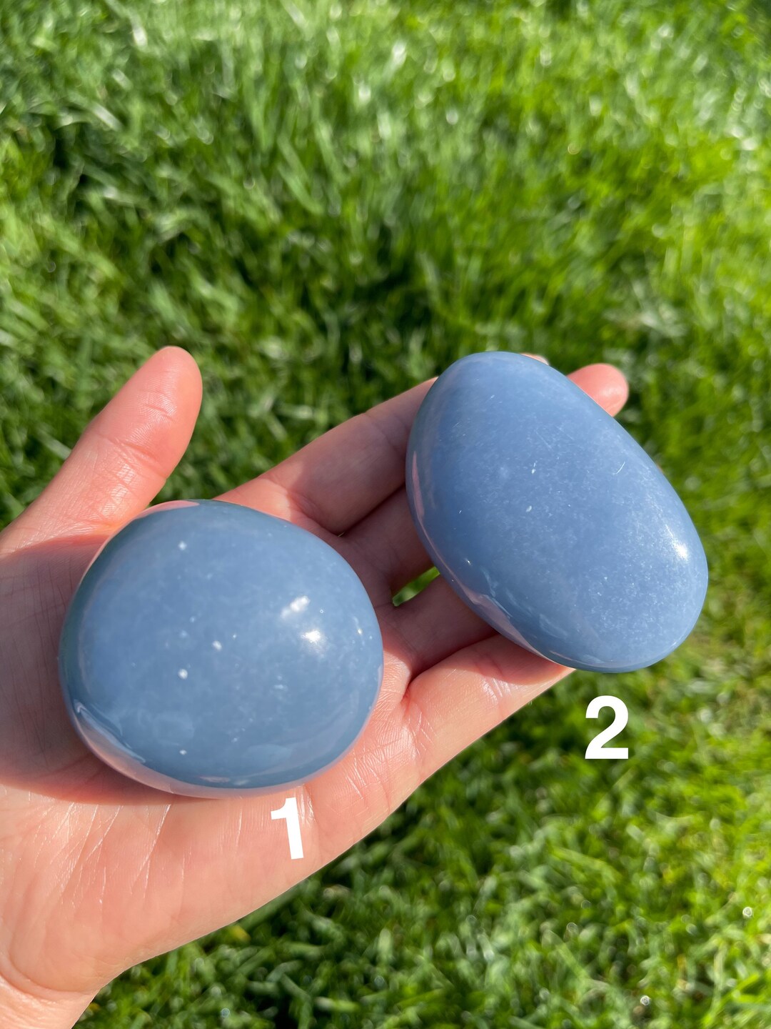 Large Angelite - High Quality Angelite - Healing Crystals and Stones ...