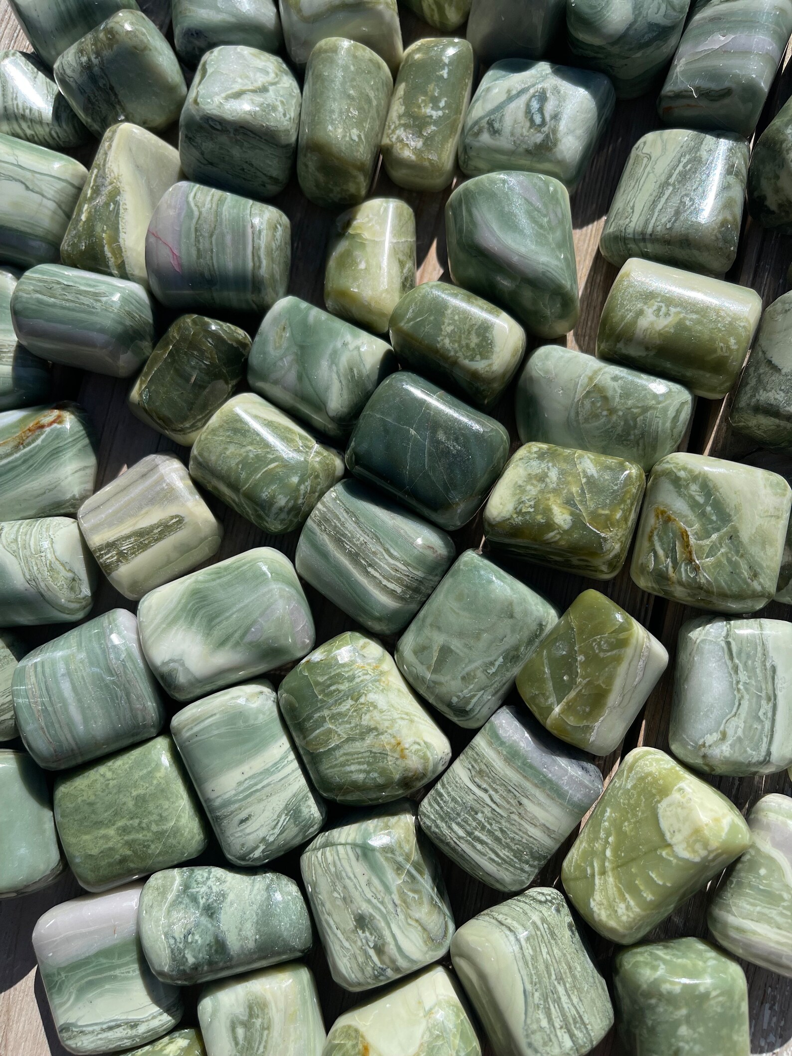 Infinite Tumbled Stone Aka Healers Stone Infinte Serpentine Healing ...