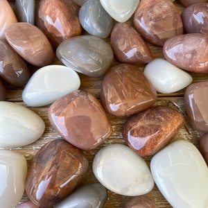 Mixed-color Moonstone (~ 0.8” - 1.4") - Moonstone - Healing Crystals ...