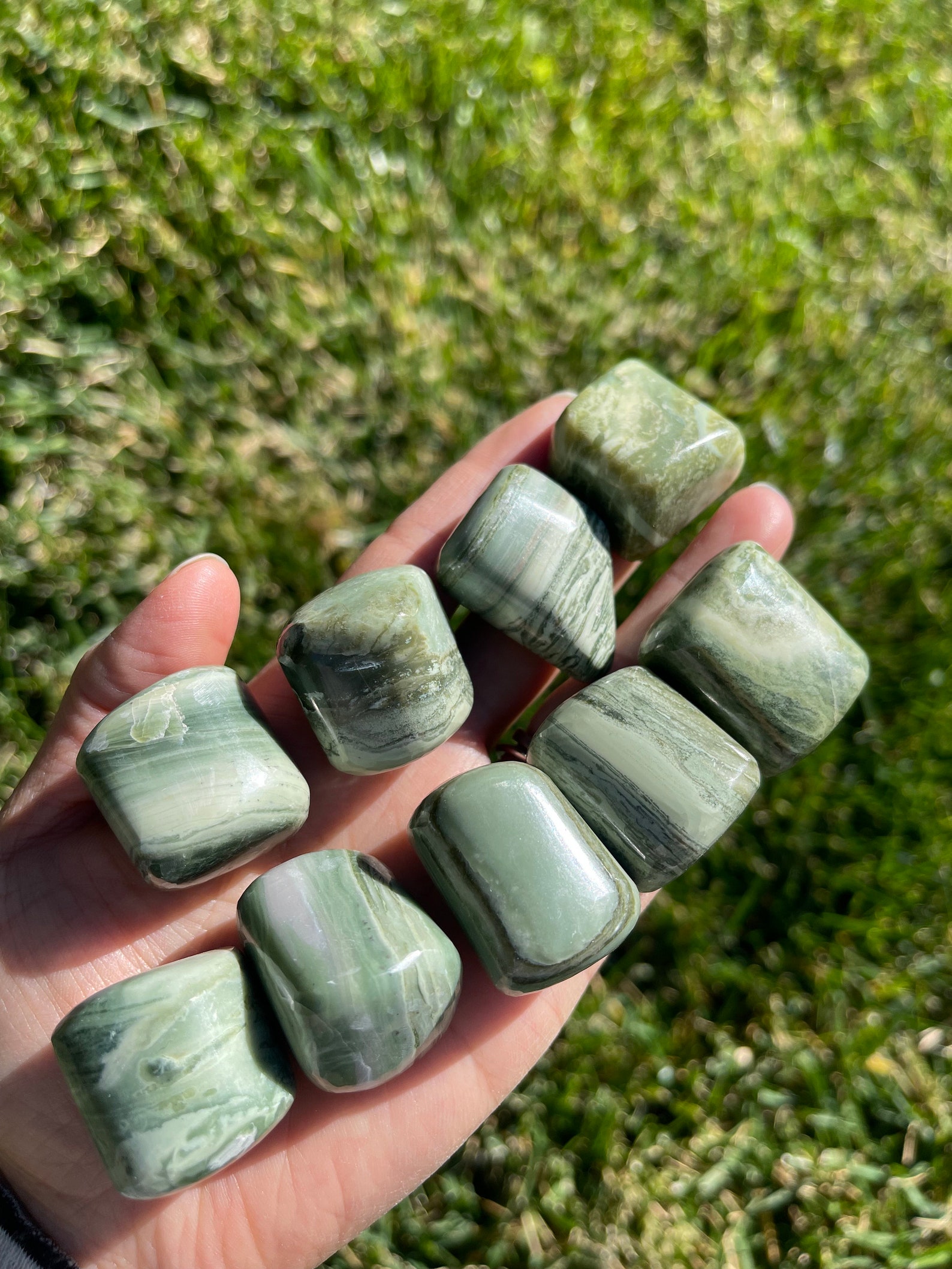 Infinite Tumbled Stone Aka Healers Stone Infinte Serpentine Healing ...