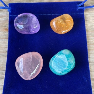 Crystal Set - Crystals for Emotional Balance - Rose Quartz - Citrine ...