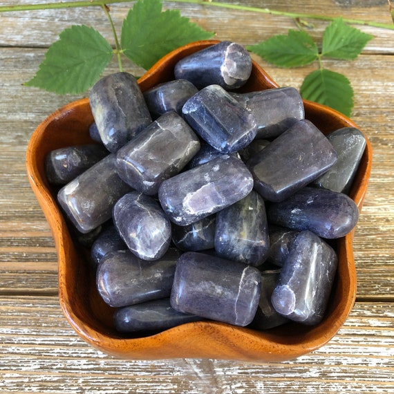 Iolite Tumbled Stone 1 1.2 Healing Crystals - Etsy