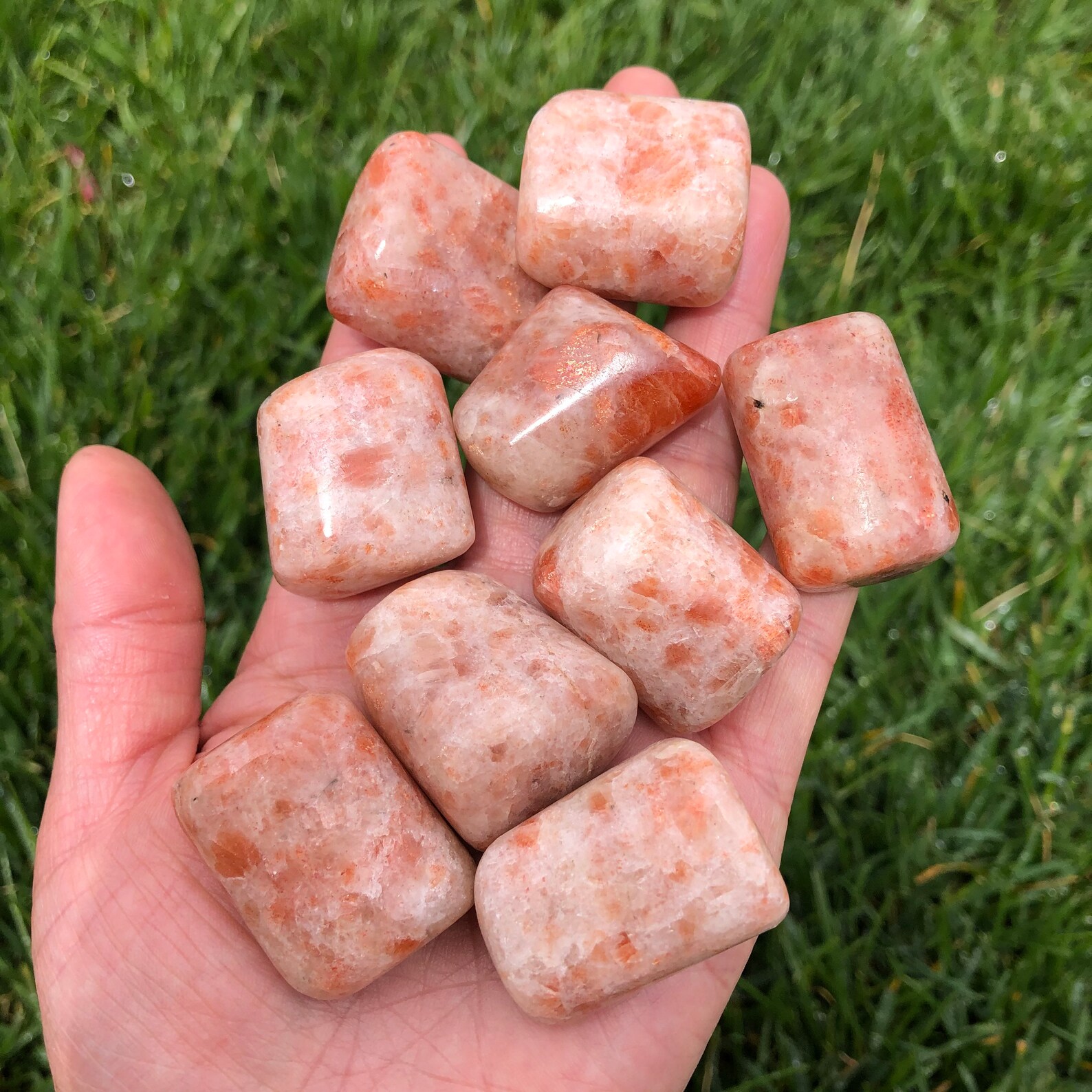 Sunstone Tumbled Stone (1”-1.2”）- Healing Crystals and Stones - Sacral ...
