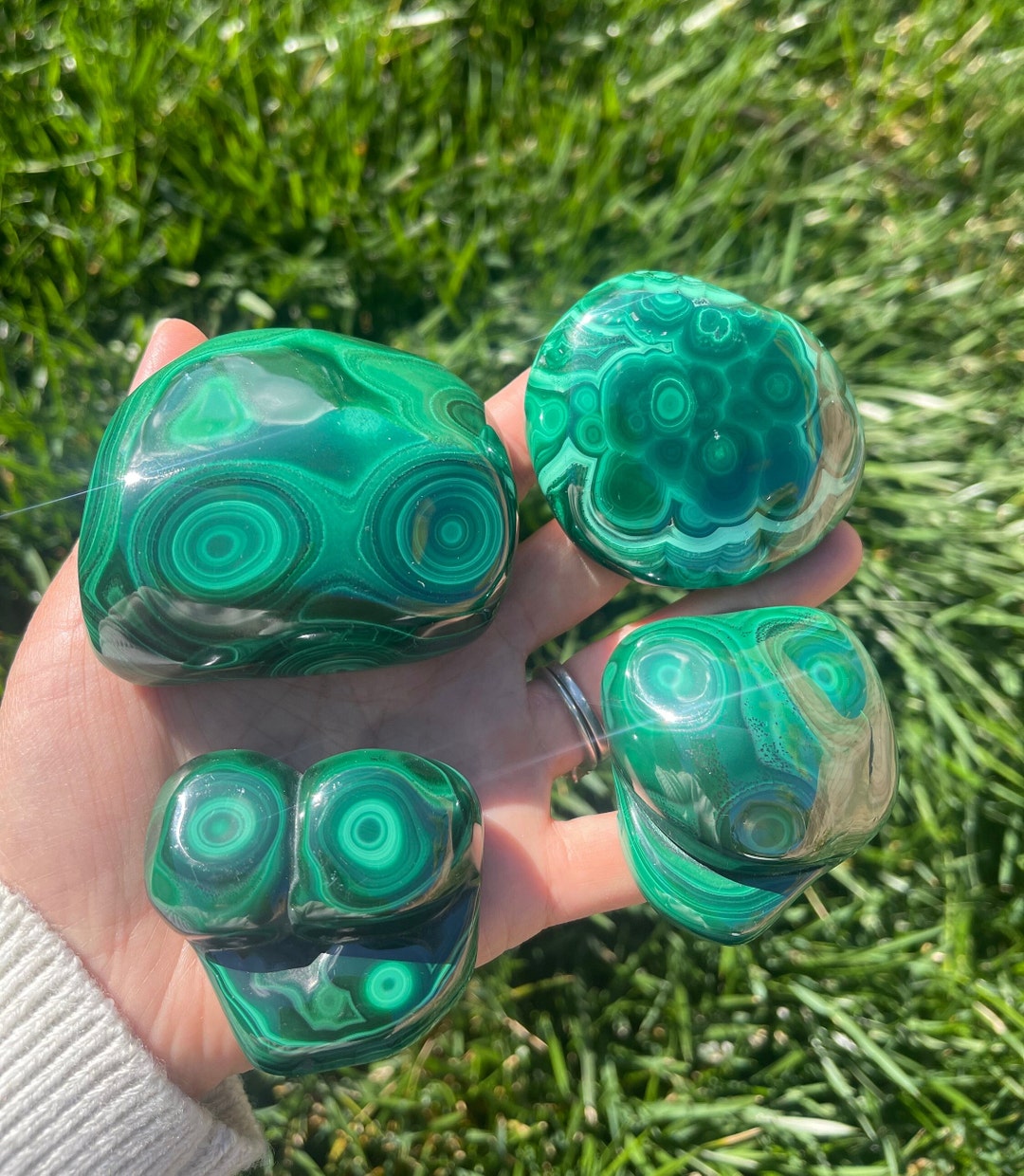 Grade A Malachite Freeform: Heart Chakra Healing Crystal (8 Oz) - Etsy