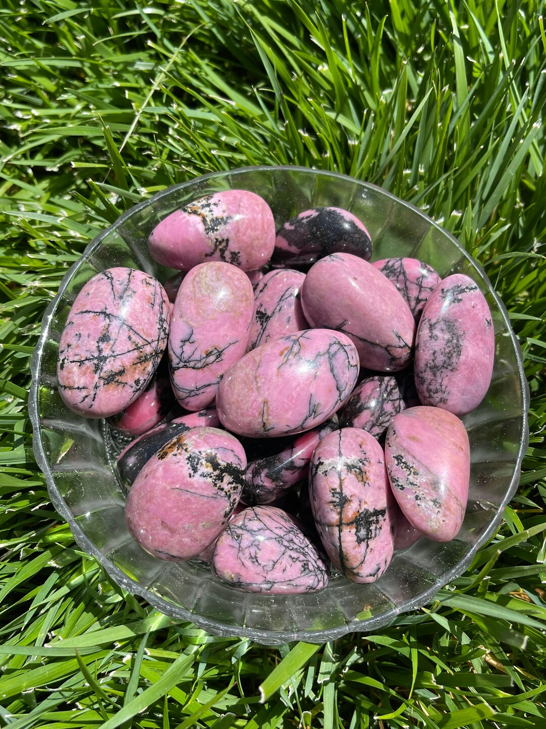 Rhodonite Tumbled Stones 1 1.4 Rhodonite Healing Crystals and Stones ...