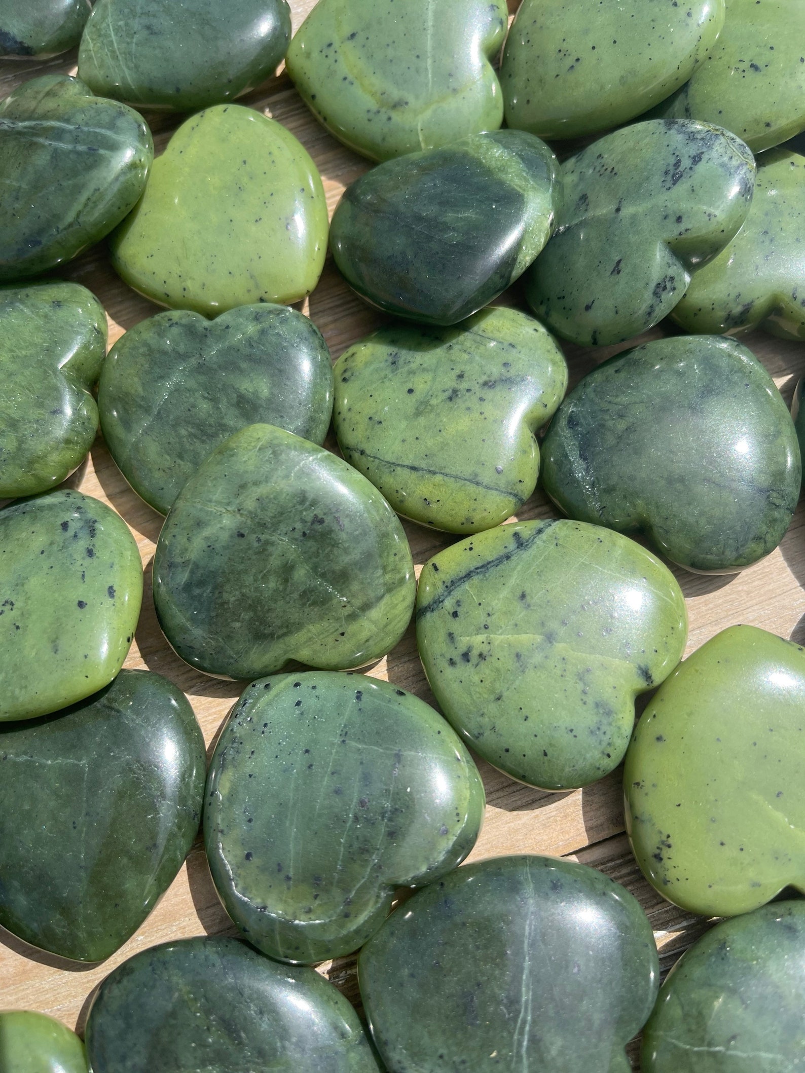 Nephrite Jade Heart Nephrite Jade Healing Crystal and Stone Heart ...
