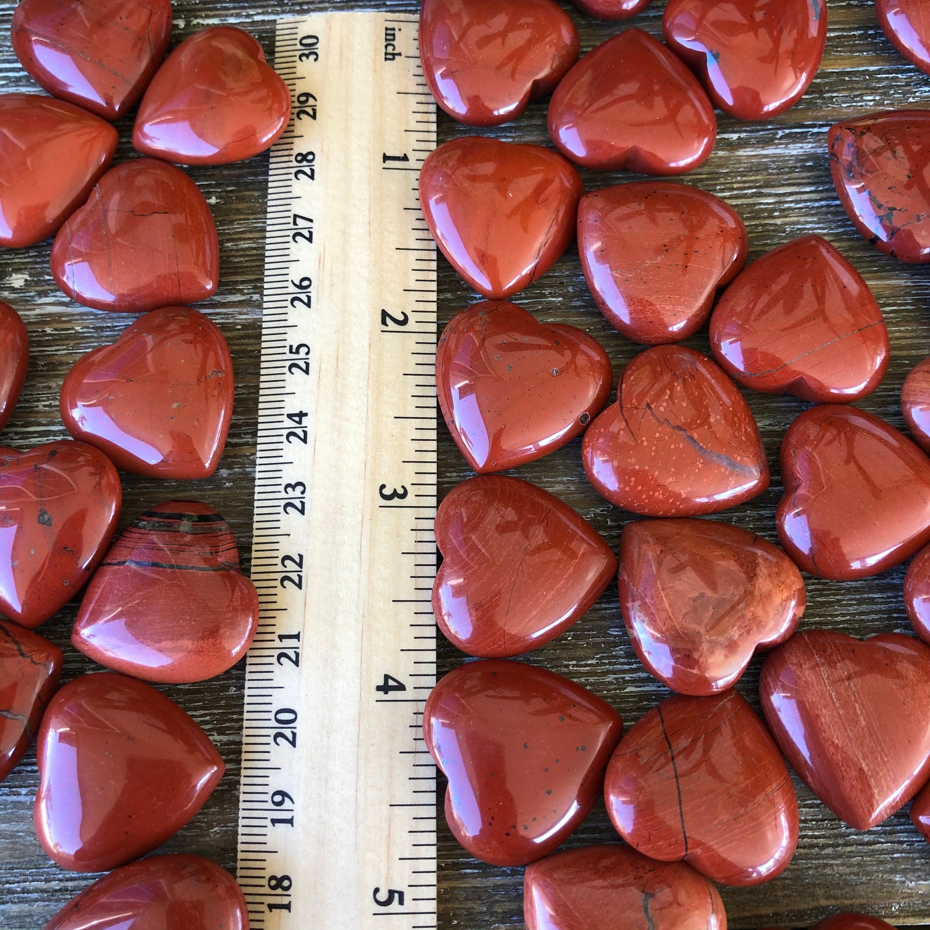 Red Jasper Heart 0.8 Healing Crystals and Stones | Etsy