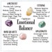 Crystal Set - Crystals for Emotional Balance - Rose Quartz - Citrine ...