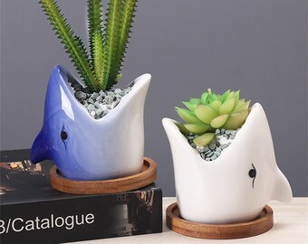 Shark Planter Pot - Etsy