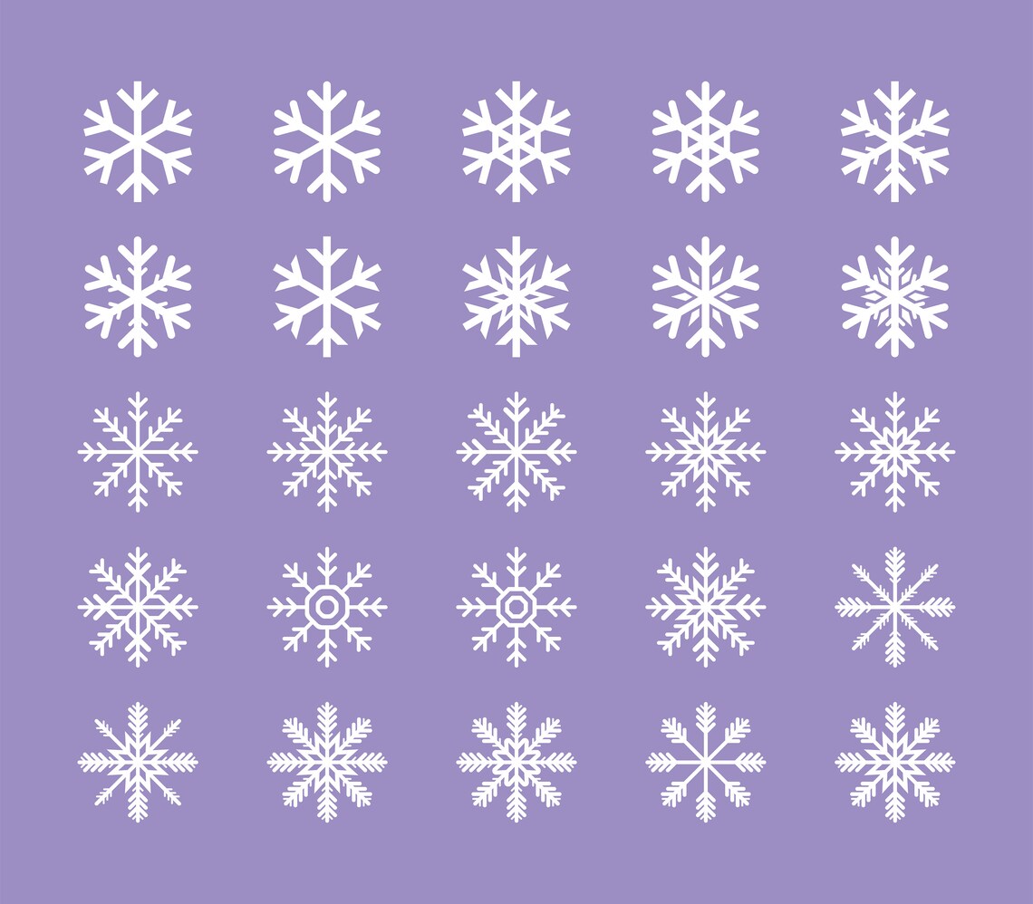 Snowflake SVG Bundle Christmas SVG Winter SVG Snowflakes - Etsy