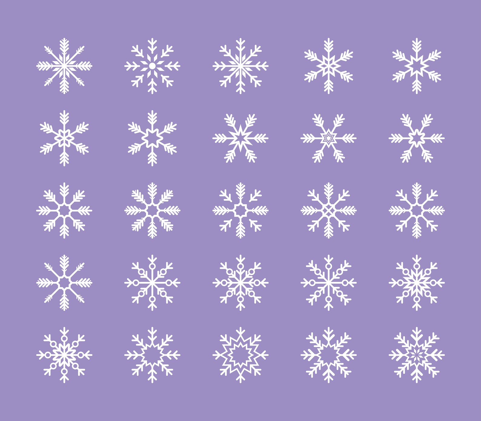 Snowflake SVG Bundle Christmas SVG Winter SVG Snowflakes - Etsy
