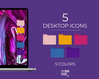 Aesthetic Purple Desktop Icons Pack Macos and Windows | Etsy