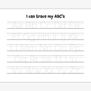 Alphabet Tracing Sheet, Handwriting Practice Sheet, A-Z Letters ...