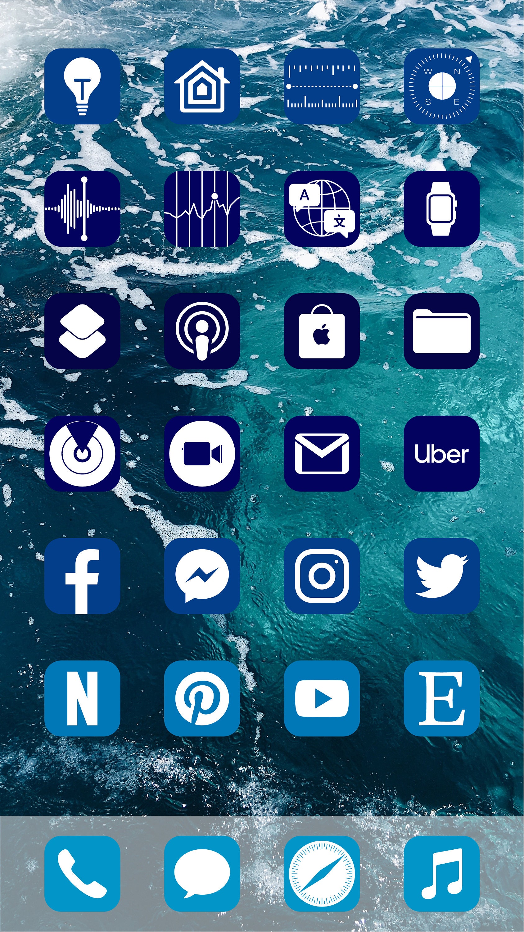 Blue Ios 14 Icons Aesthetic Free at Ryan Knight blog