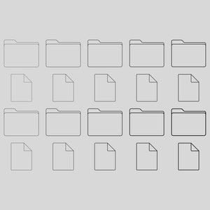Aesthetic Desktop Folder Icons Pack - MacBook and Windows Compatible - Etsy