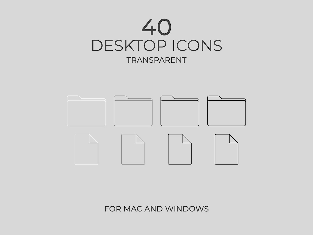Aesthetic Desktop Folder Icons Pack - MacBook and Windows Compatible - Etsy