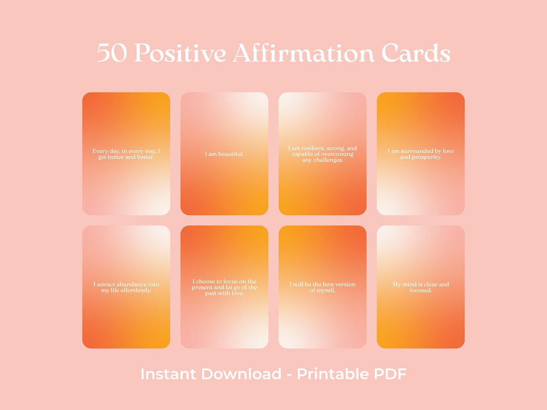 Positive Affirmation Cards, Positive Quotes, Self-confidence, Self ...