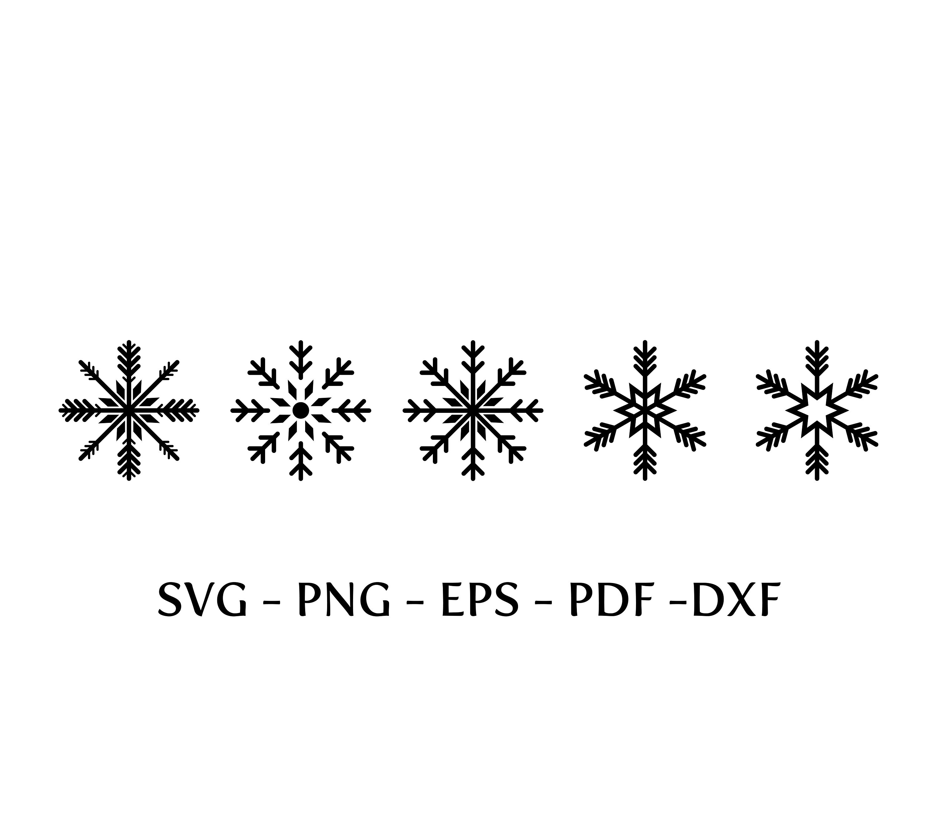 Snowflake SVG Bundle Christmas SVG Winter SVG Snowflakes - Etsy