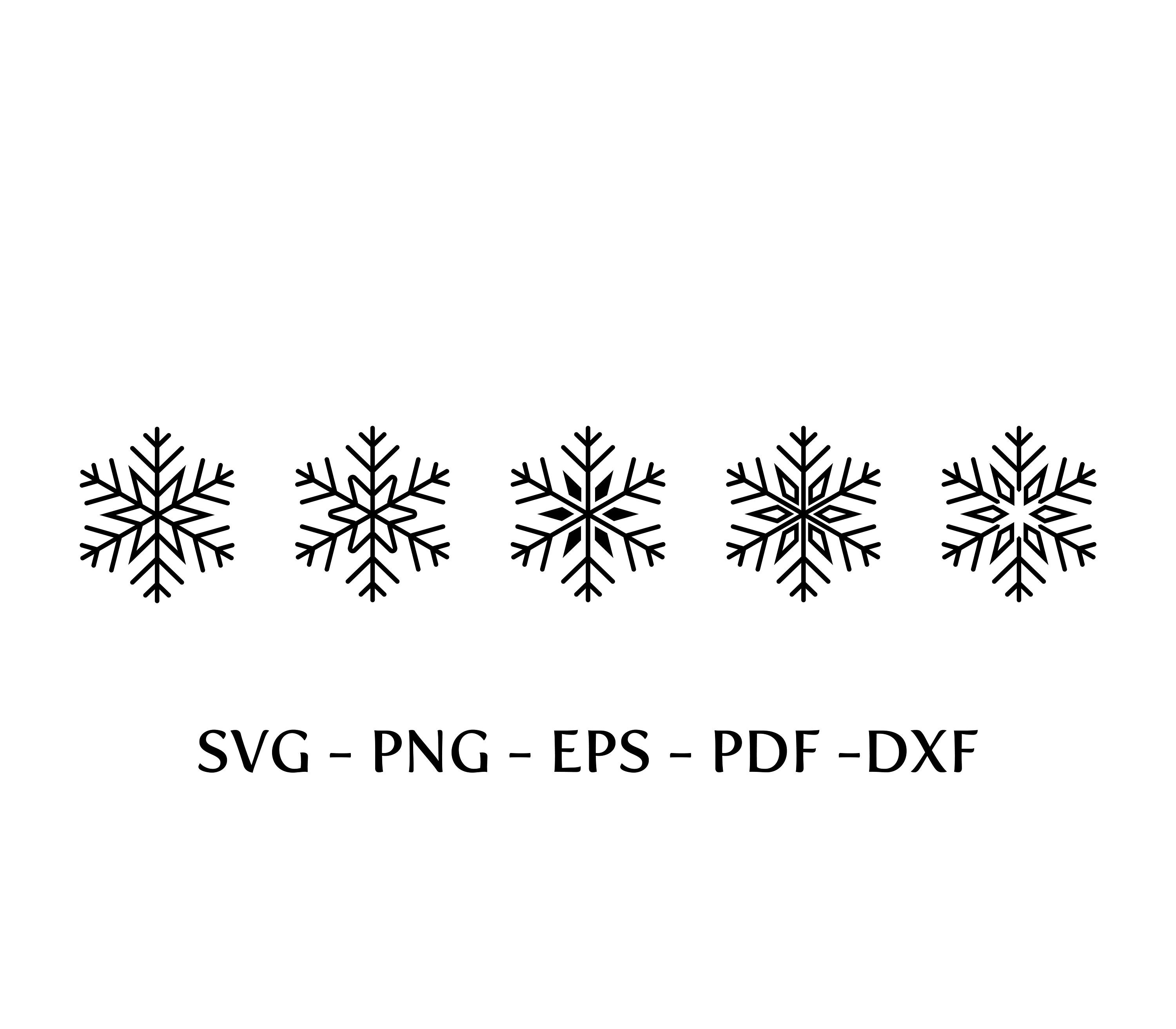 Snowflake SVG Bundle Christmas SVG Winter SVG Snowflakes - Etsy