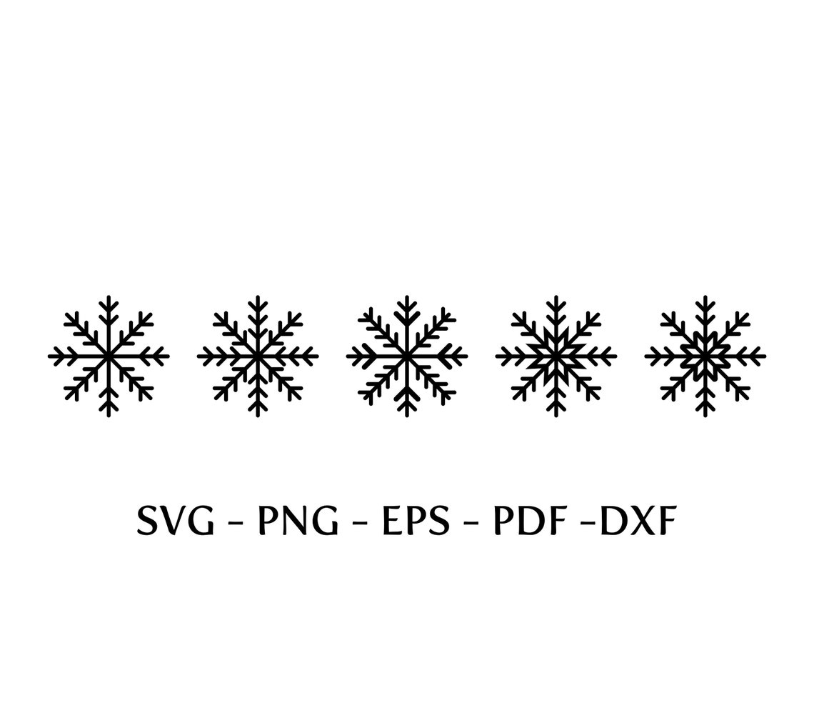 Snowflake SVG Bundle, 50 Winter Cut Files (digital Download) - Etsy