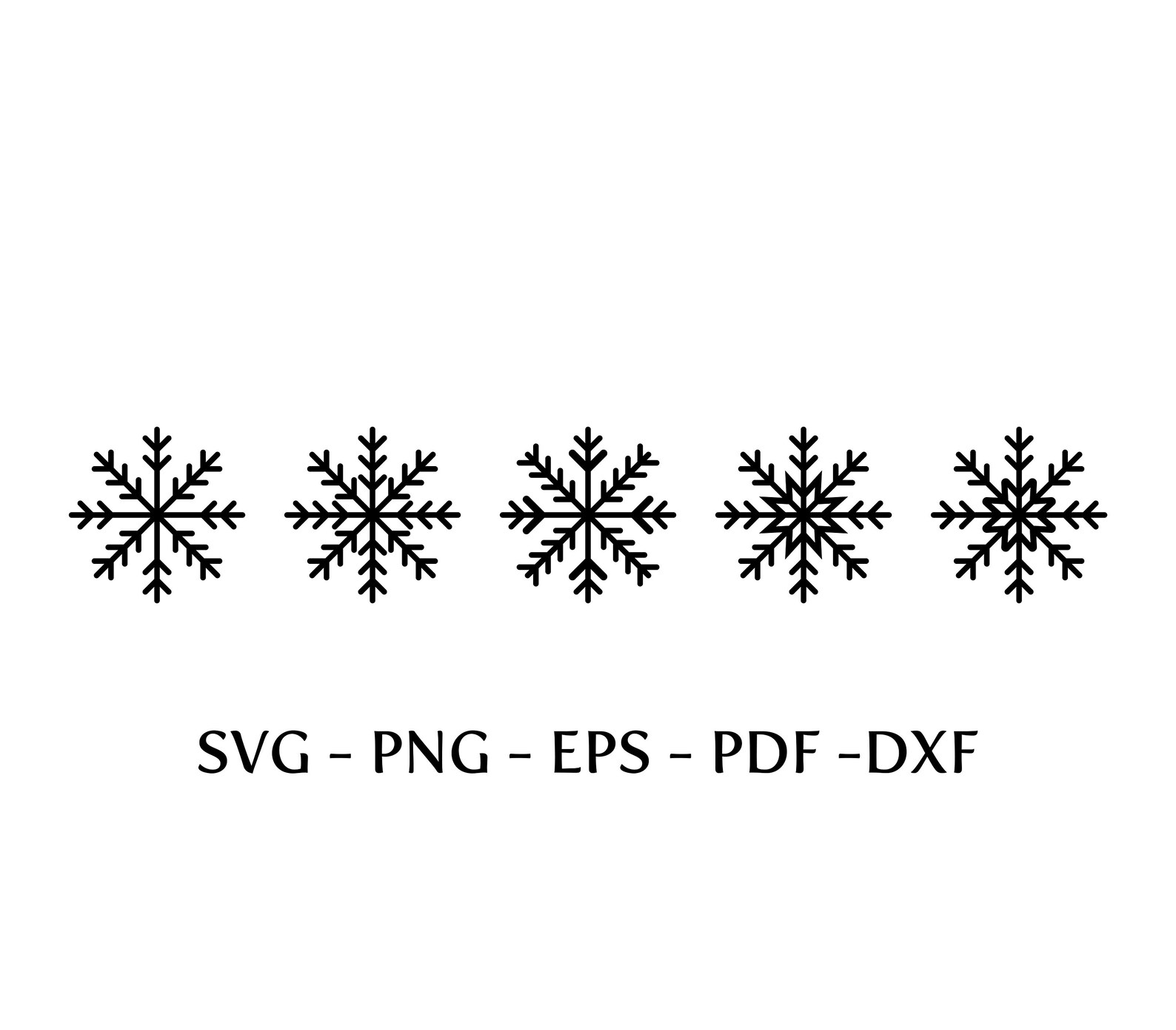 Snowflake SVG Bundle, 50 Winter Cut Files (digital Download) - Etsy