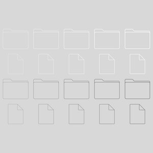 Aesthetic Desktop Folder Icons Pack - MacBook and Windows Compatible - Etsy